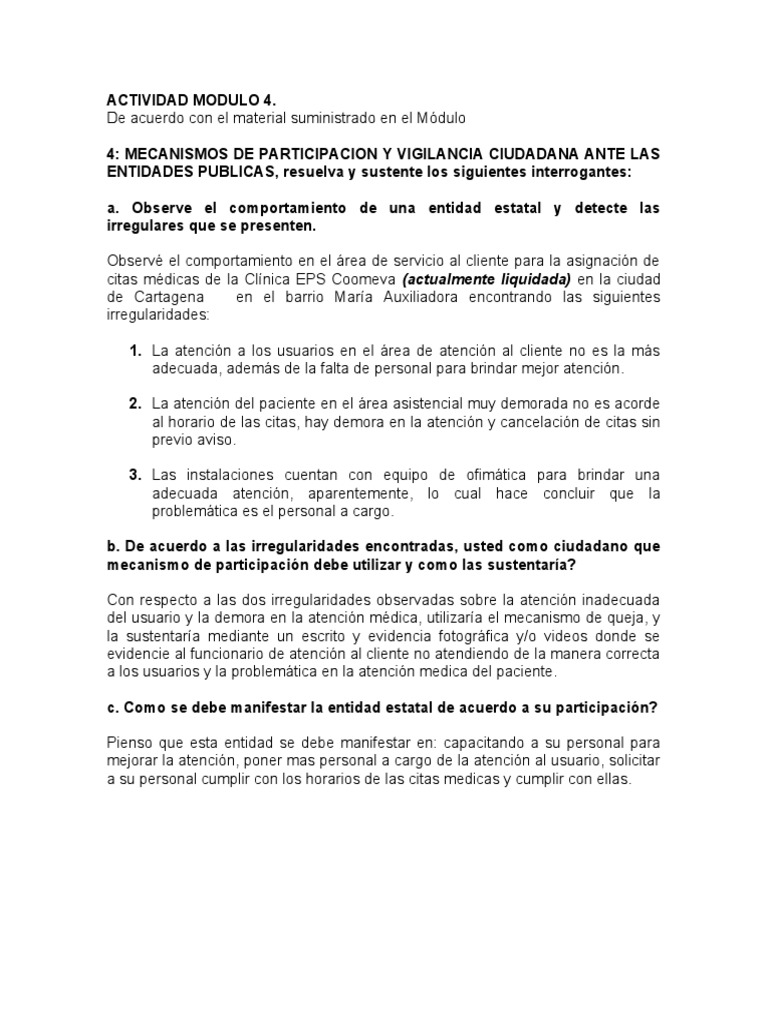 Actividad Modulo 4 - Solvencia | PDF