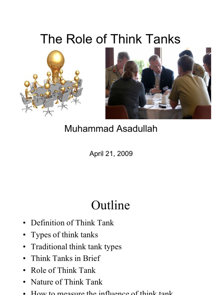 The Role and Influence of Think Tanks: Measuring the Impact on Policy ...