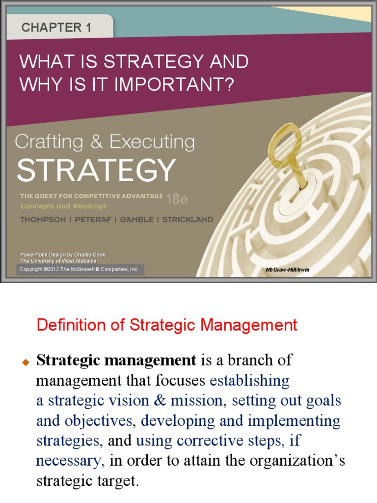 What Is Strategy and Why Is It Important?: Mcgraw-Hill/Irwin | PDF ...
