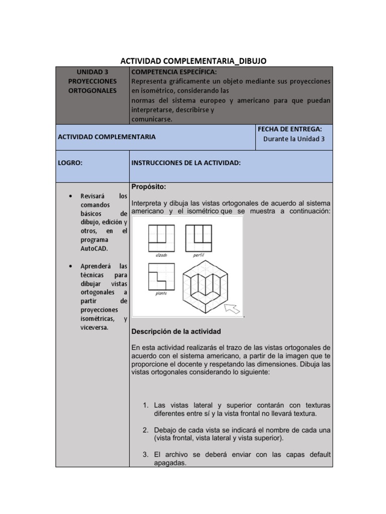 Actividad Complementaria | PDF | Cad automático | Dibujo