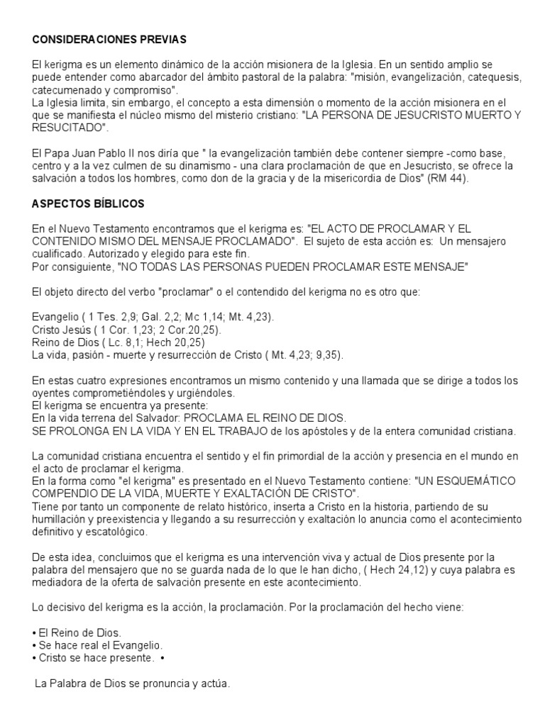 Intro Kerigma | PDF | Amor | Jesús