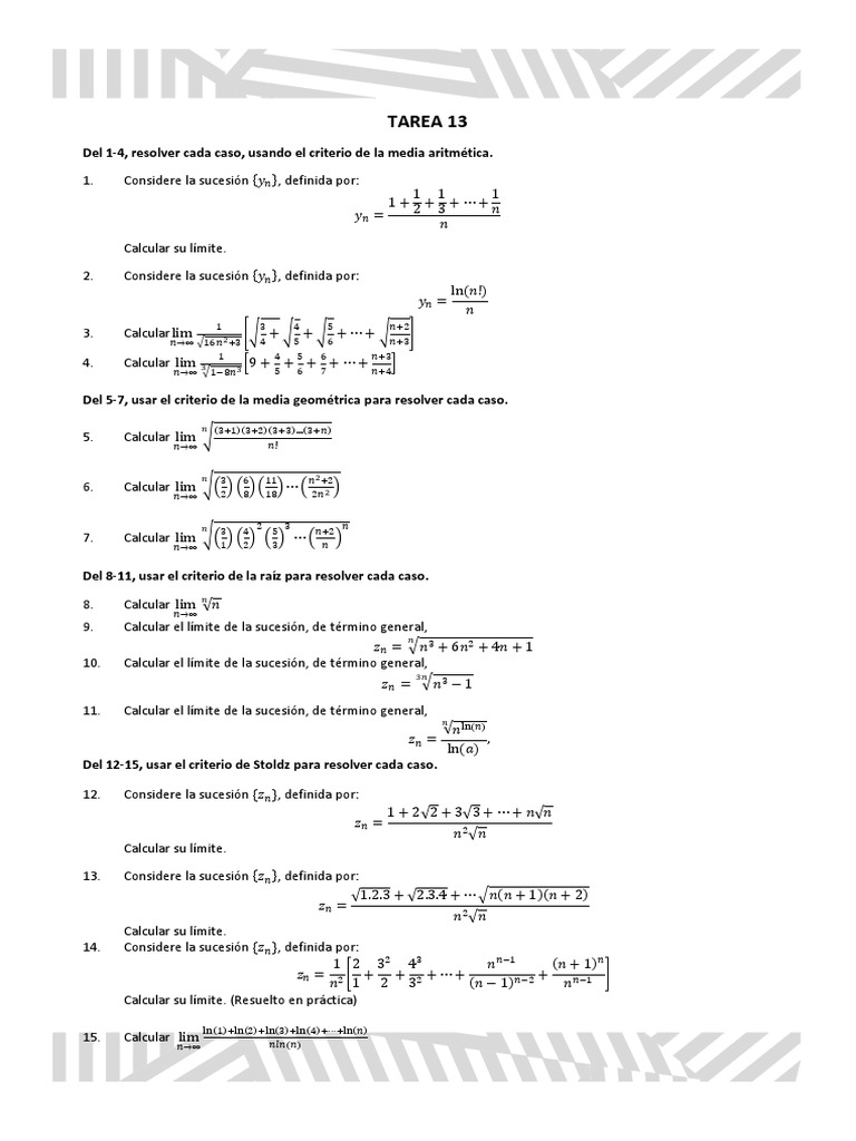 Tarea 13 | PDF | Ajedrez | Matemáticas