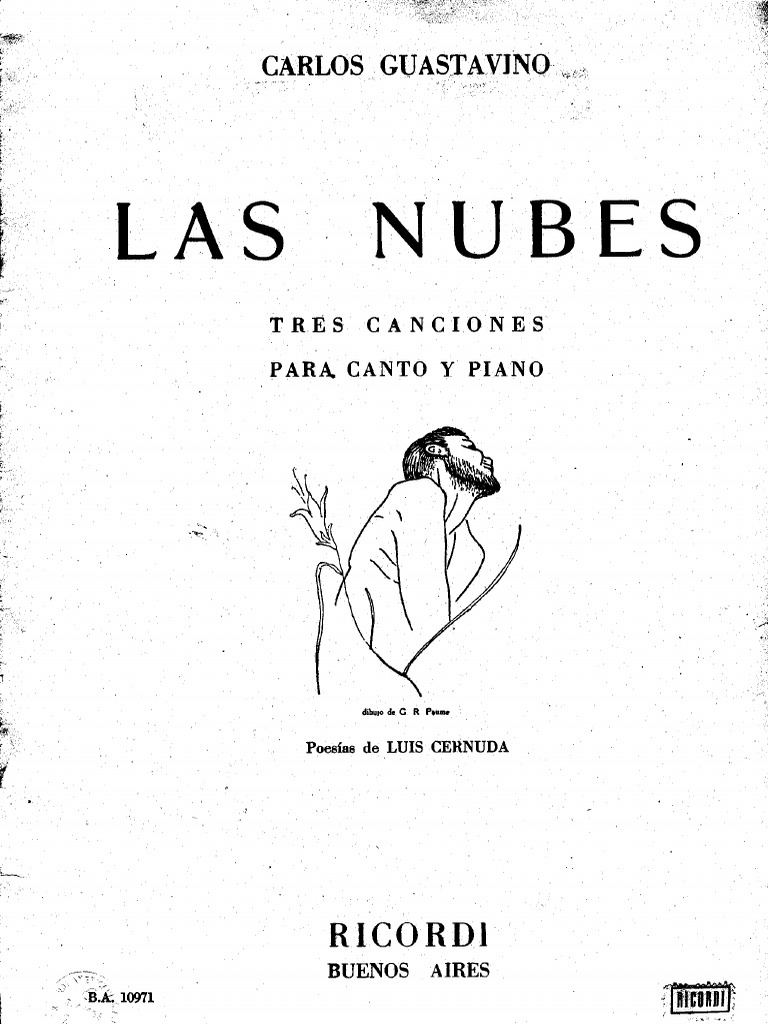 Guastavino - Las Nubes (Cernuda) | PDF