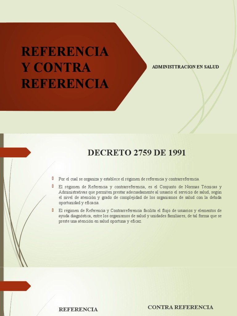Referencia y Contra Referencia | PDF | Hospital | Transplante de organo