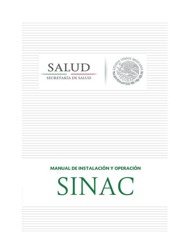 Manual de Instalacion y Operacion Del SINAC | PDF | Ventana ...