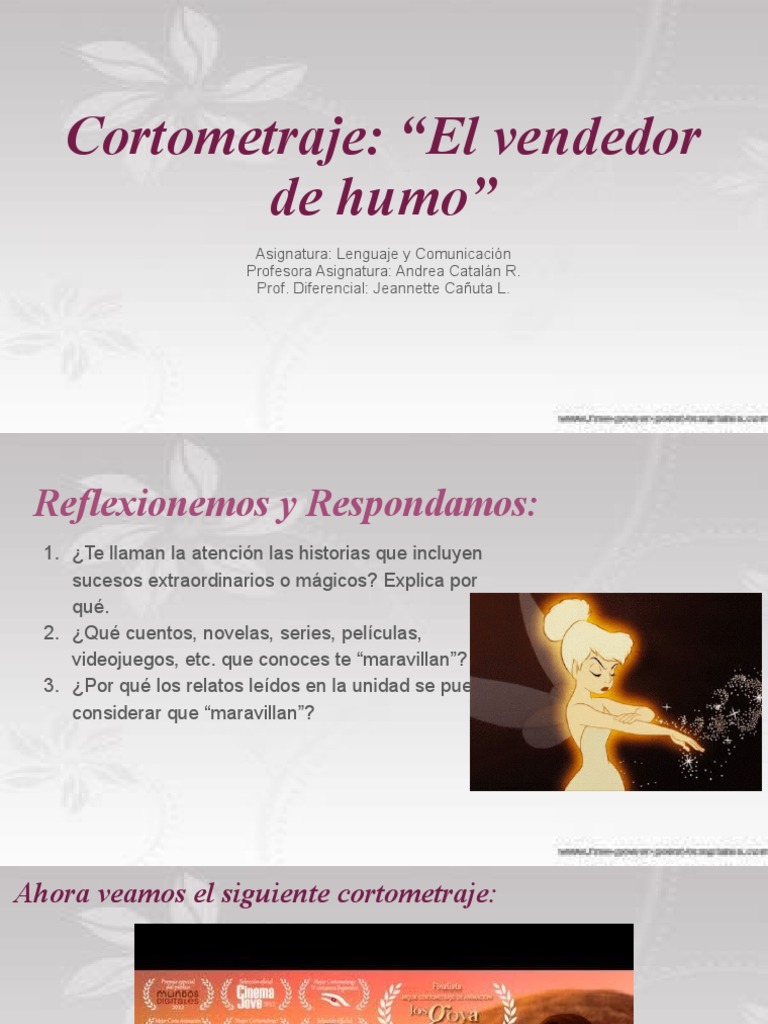 Actividad Cortometraje - El Vendedor de Humo | PDF | Ficción general