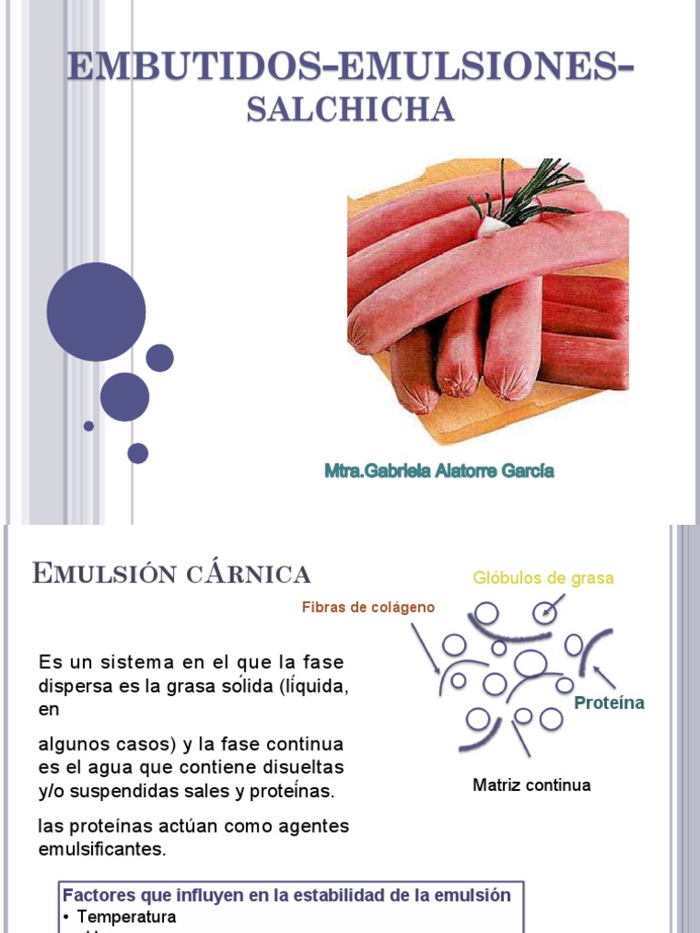 Embutidos-Emulsiones Cárnicas2020-Diciembre | PDF | Carne | Alimentos