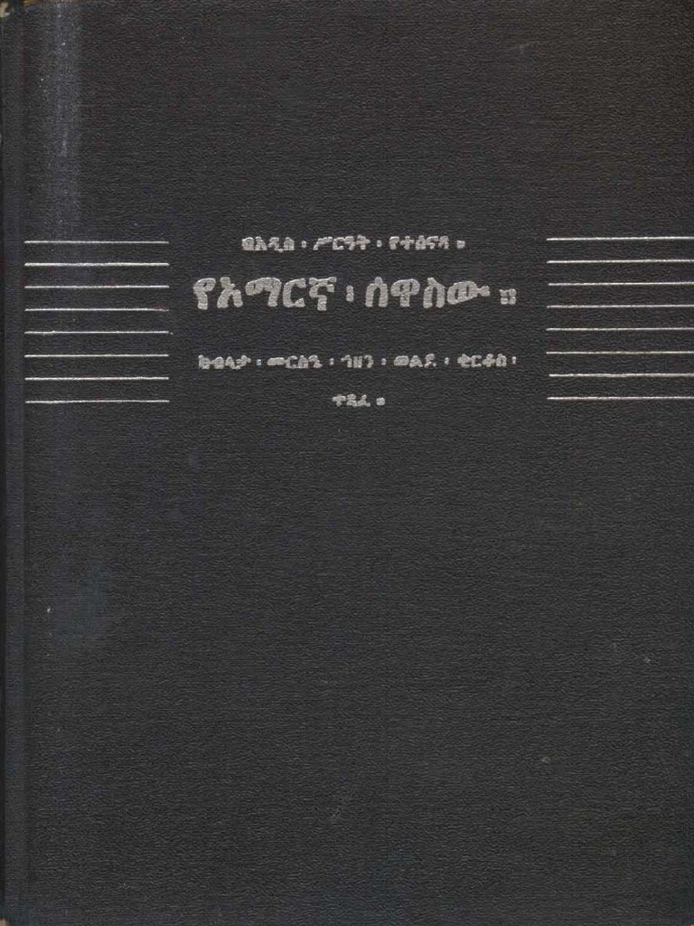 የአማርኛ ሰዋስው | PDF