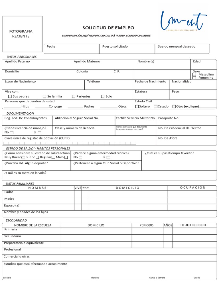 Solicitud-de-Empleo | PDF