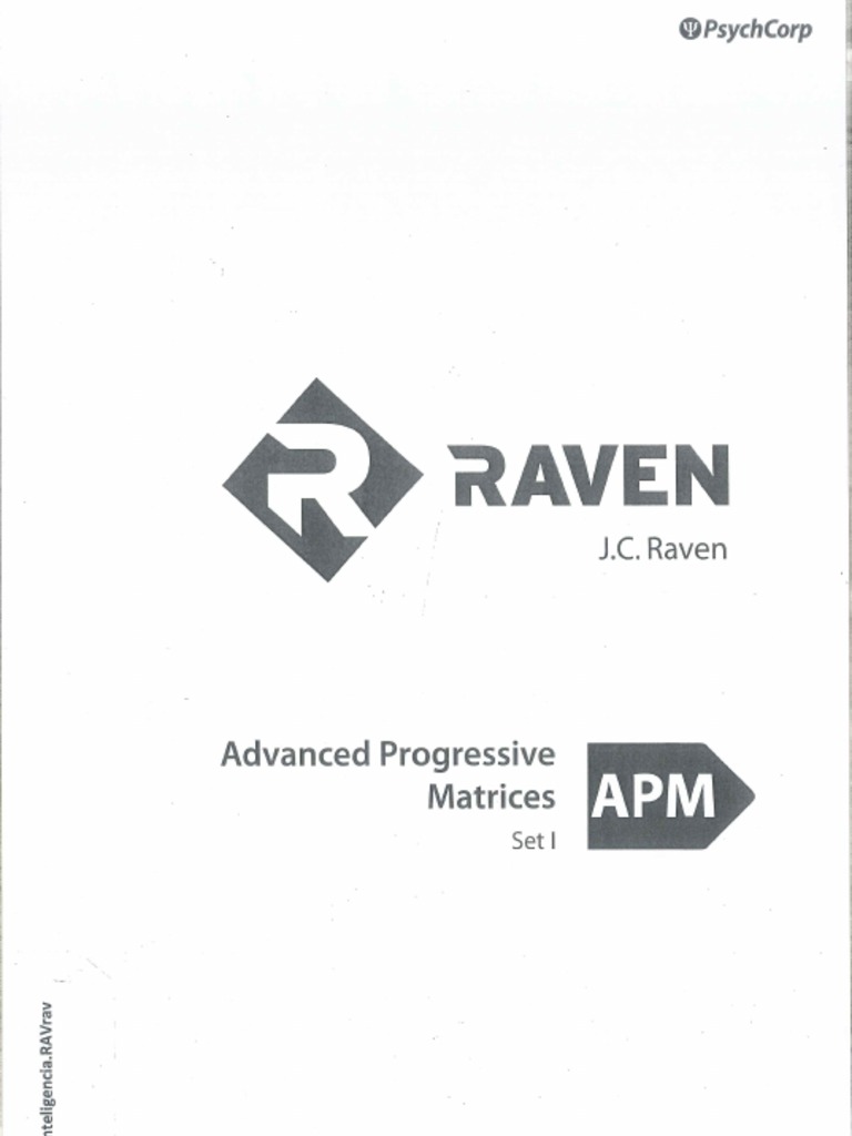 RAVEN - APM - Series I - Pearson | PDF