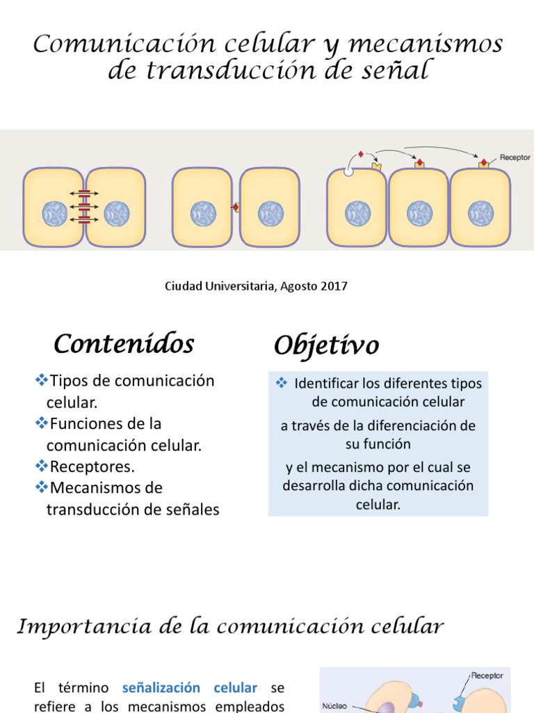 Comunicacion_celular_y_mecanismos_de_transduccion_de_senal_-_Estudiante | PDF | Señal telefónica ...