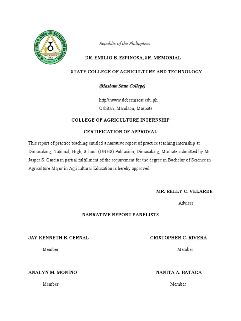 Sample of Narrative | PDF | Teaching Method | Learning