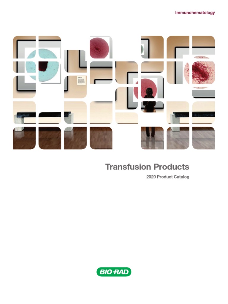 Transfusion Products: Immunohematology | PDF | Immunology | Microbiology