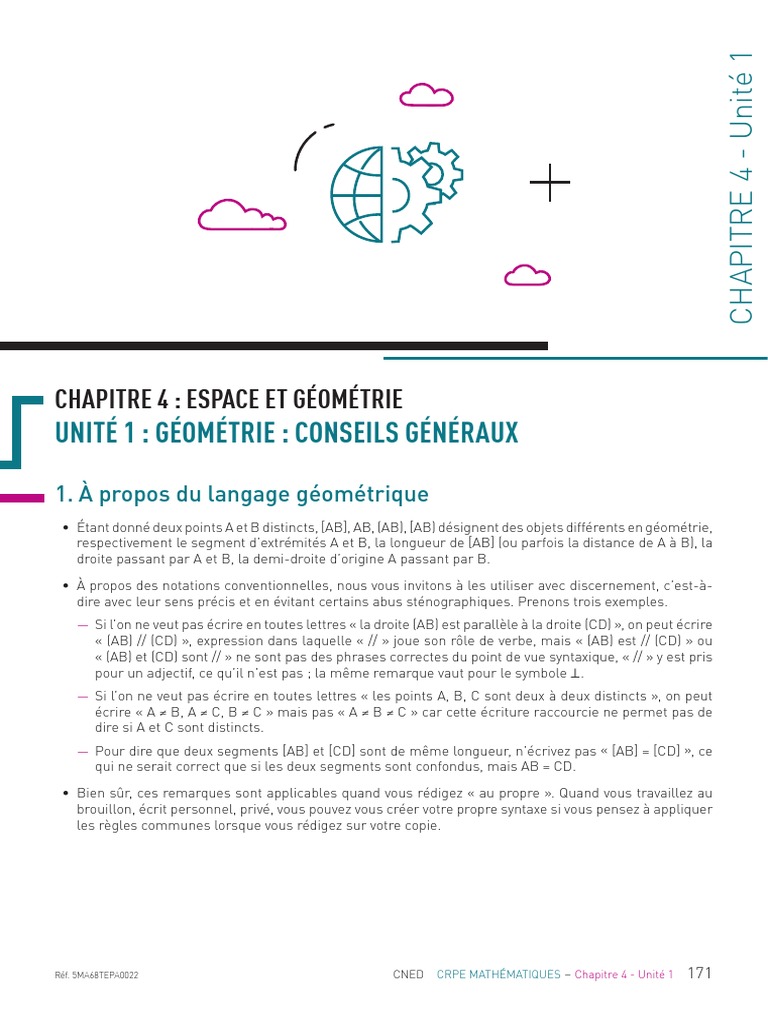 Cours CNED Espace Et Géométrie | PDF | Polygone | Triangle