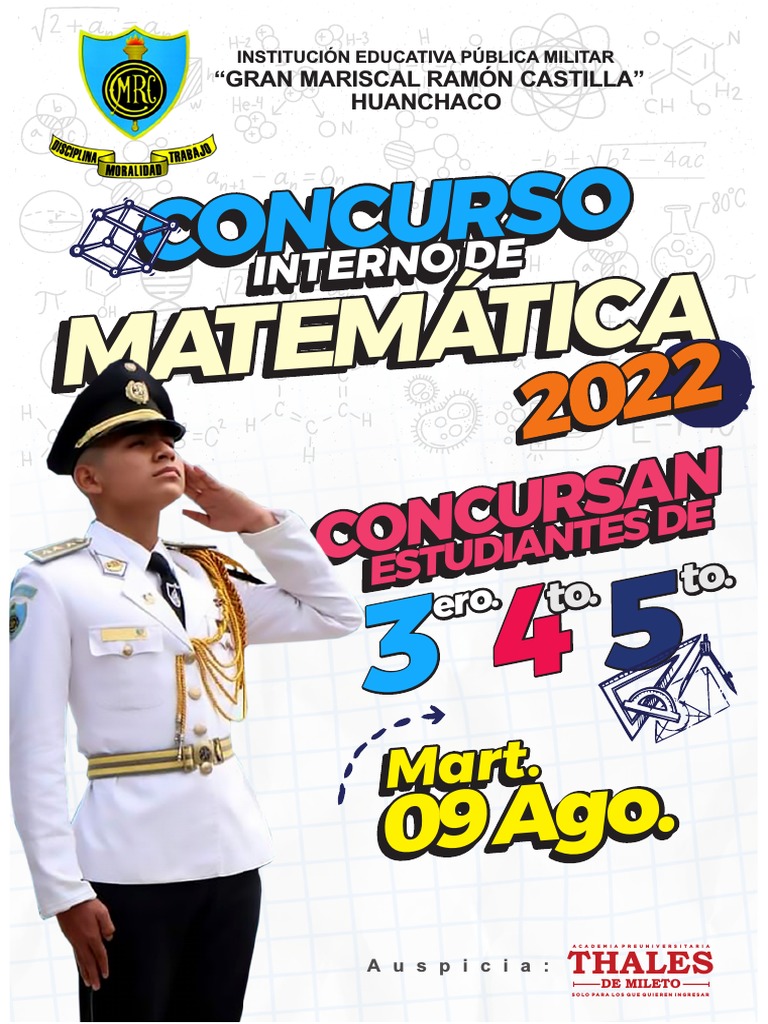 Bases Del Concurso de Matematica-Ramon Castilla 2022 Final | PDF | Triángulo | Ecuaciones