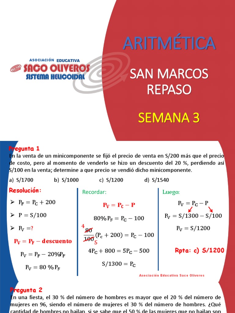 Aritmética PPT C3 | PDF | Métodos y materiales de enseñanza