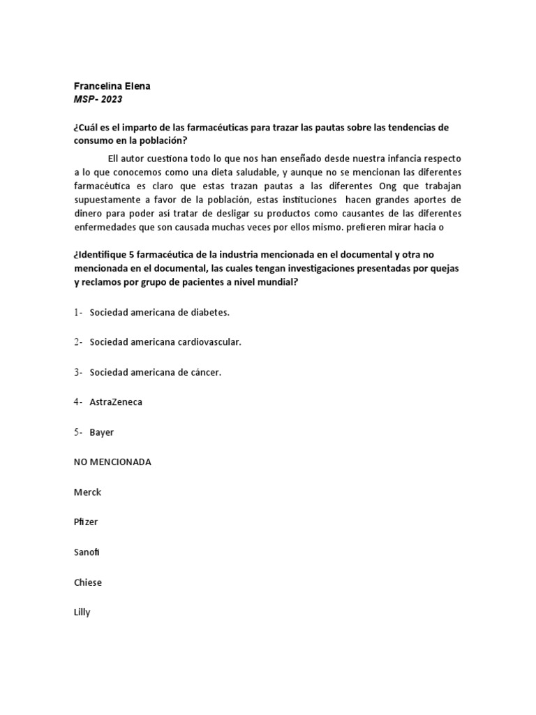 Documental What The Health | PDF