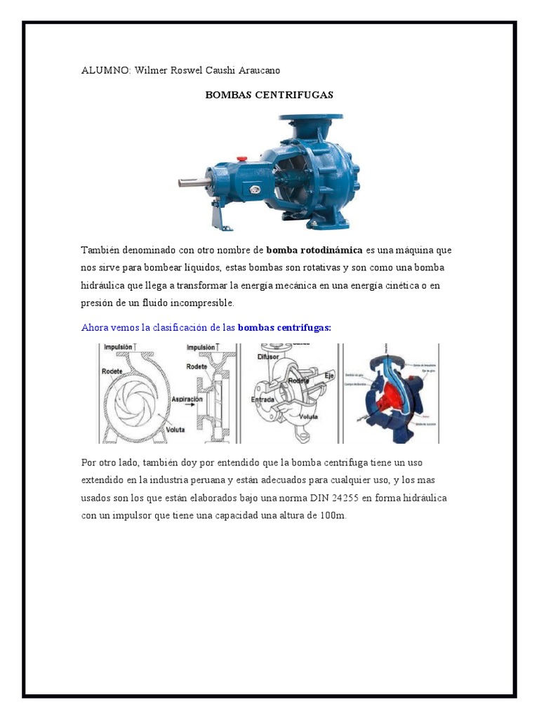 Bombas Centrifugas | PDF