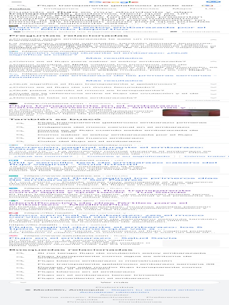 Flujo Transparente Gelatinoso Puede Ser Embarazo - Buscar Con Google ...