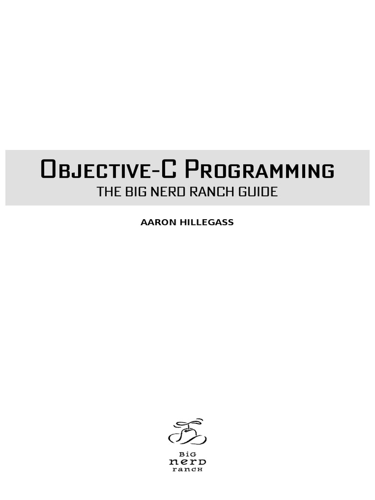 Objective-C Programming | PDF | Mac Os | Programming