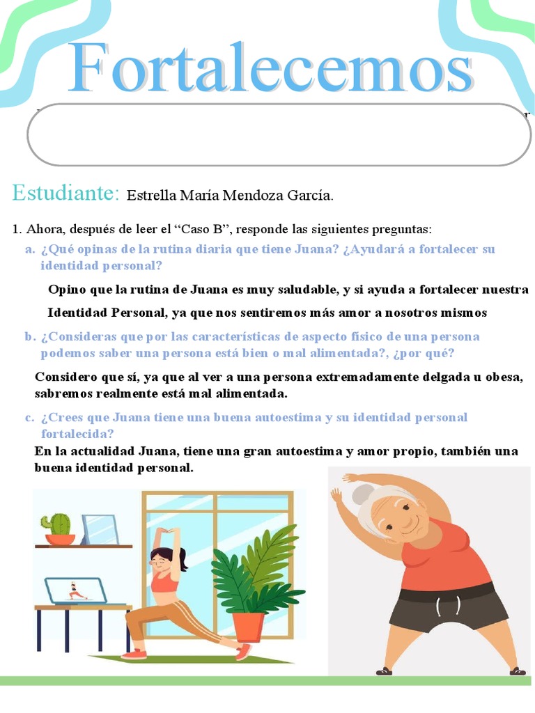 Fortalecemos Nuestra Identidad Reflexionando Sobre La | PDF ...