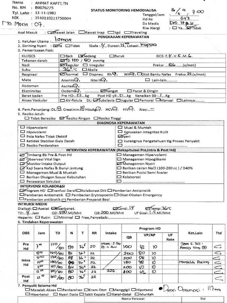 Instrumen Monitoring HD | PDF