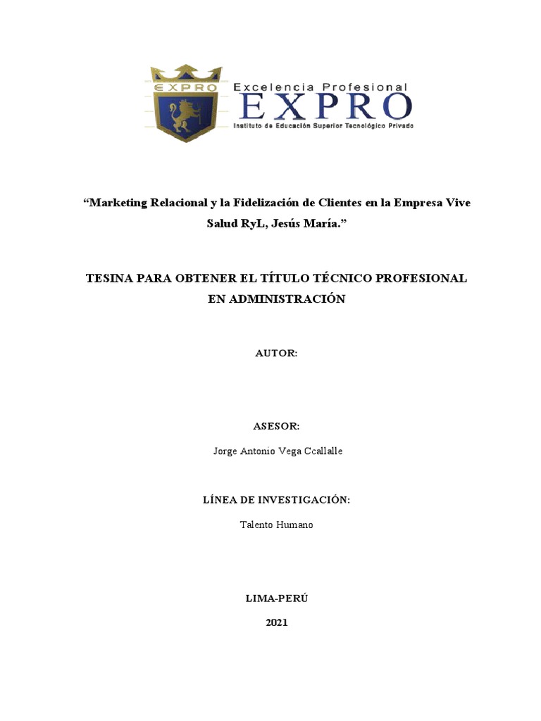 TESINA Ejemplo | PDF | Marketing | Business
