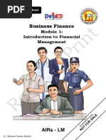 Business Finance Module 1 Abm Grade12 | PDF | Securities (Finance ...