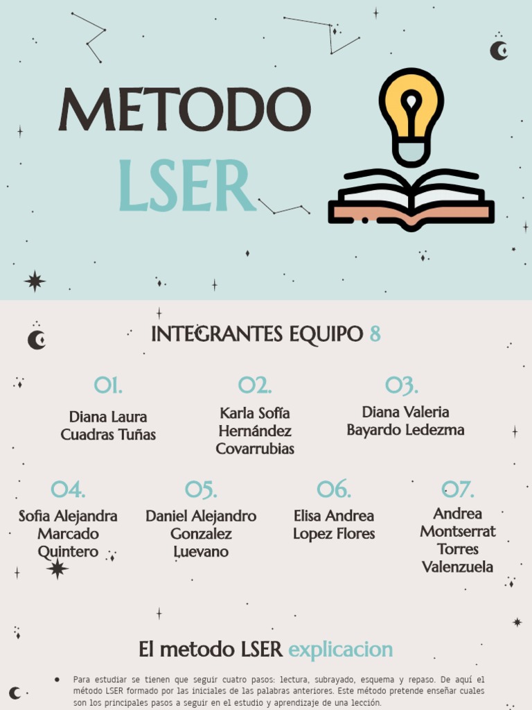 Metodo de Estudio Lser | PDF | Ciencia cognitiva | Cognición