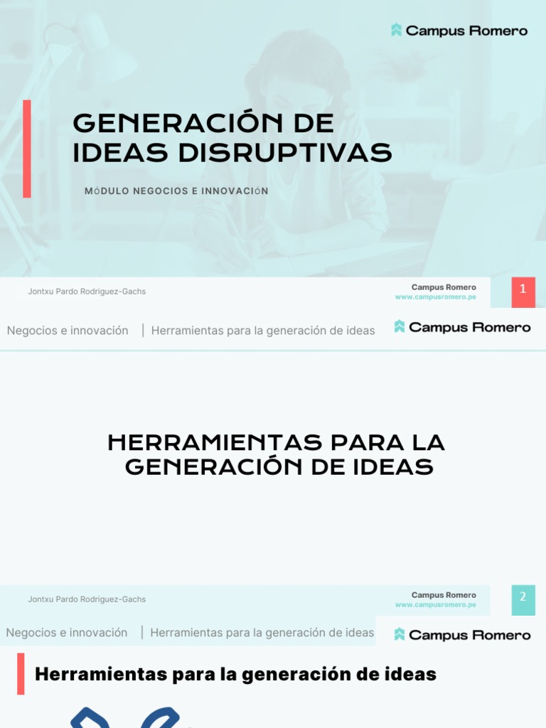 3.herramientas para La Generación de Las Ideas. | PDF | Innovación ...