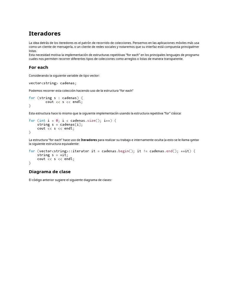 DB Iteradores | PDF | Estructura de datos de matriz | Desarrollo tecnológico