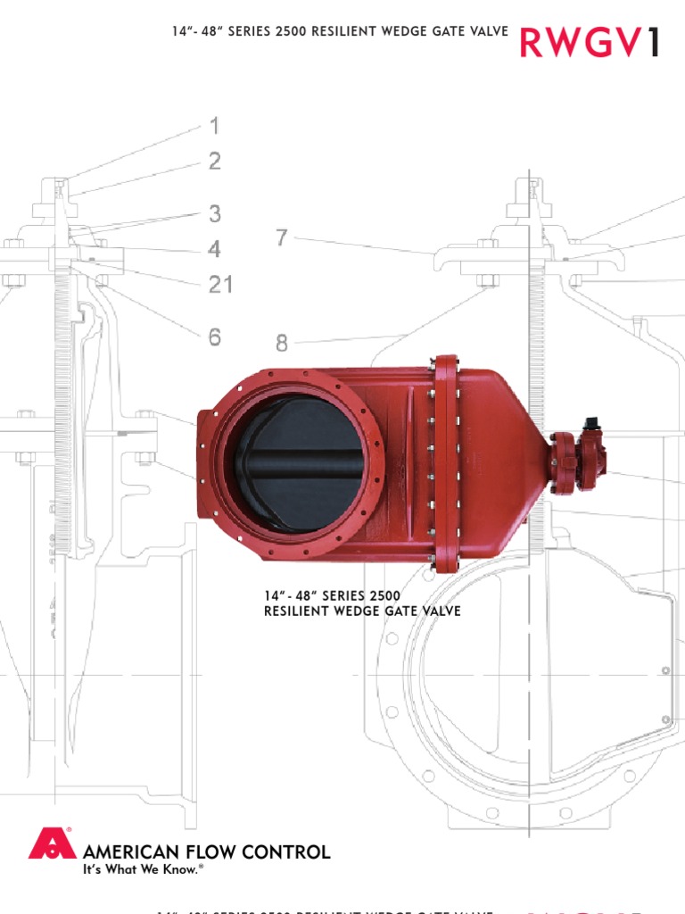 PIPING - VALVES - American Flow Control ( Gate Valves ) ( 8 PAGES ...