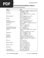 Metacam Dosage Chart for Dogs | PDF | Medical Treatments | Pharmacology