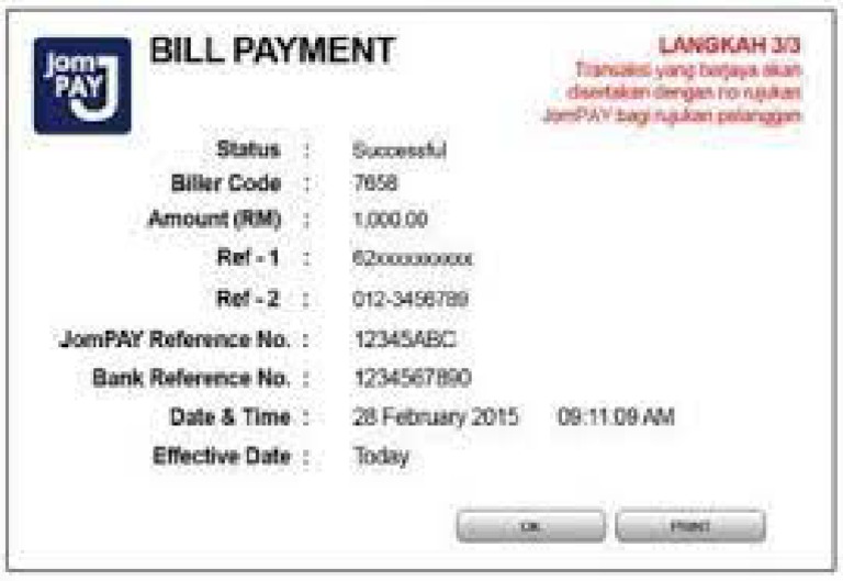 2.Resit Pembayaran -JOMPAY | PDF