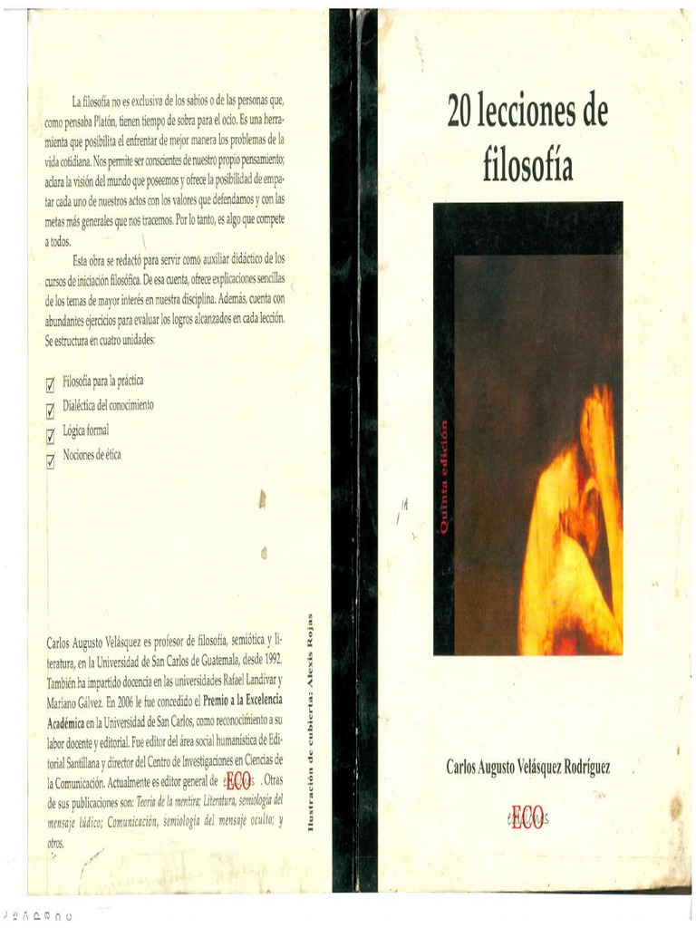 20 Lecciones de Filosofía | PDF