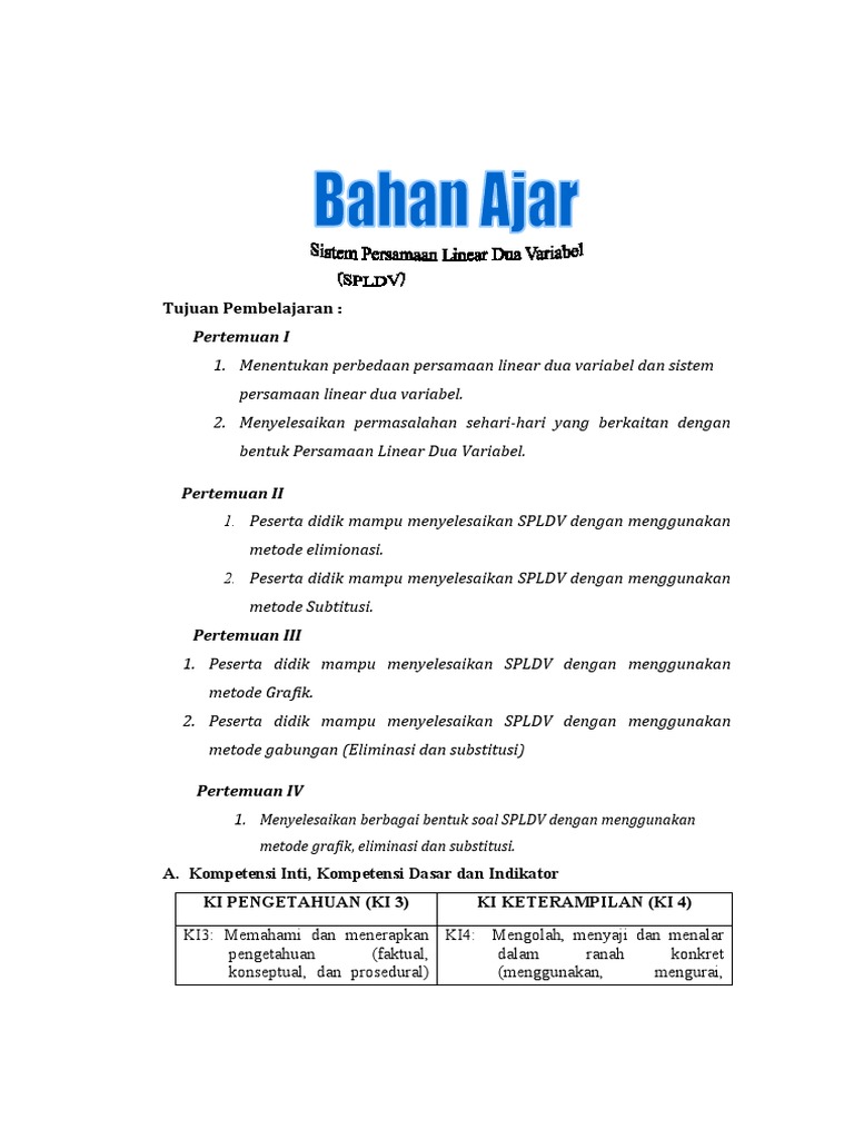 Bahan Ajar | PDF | Metode & Bahan Ajar