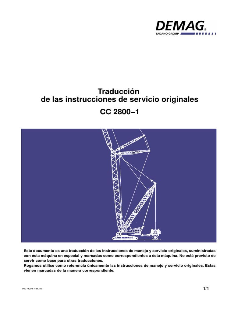 Demag | PDF | Bienes manufacturados | Máquinas