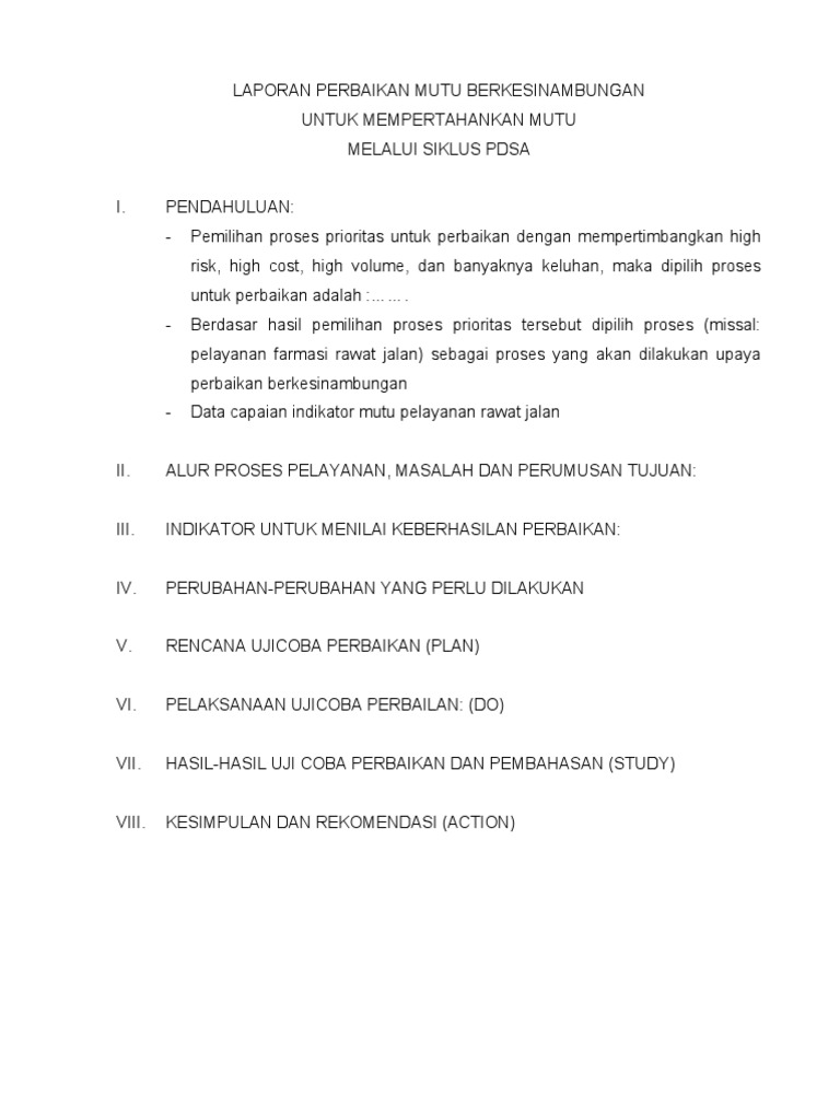 5.1.4.2 Lap Perbaikan Mutu Berkesinambungan | PDF