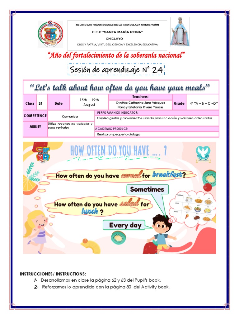 Lesson 24-4th Grade - 3 Bim | PDF