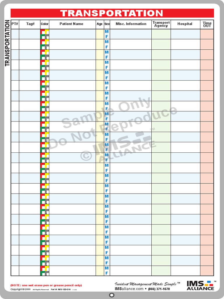 Transportation: Sample Only Do Not Reproduce | PDF | Writing Implements ...
