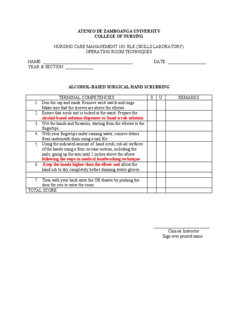 Ateneo de Zamboanga University College of Nursing: Alcohol-Based ...