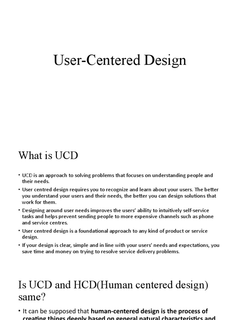 User Centered Design | PDF | Psychological Concepts | Psychology