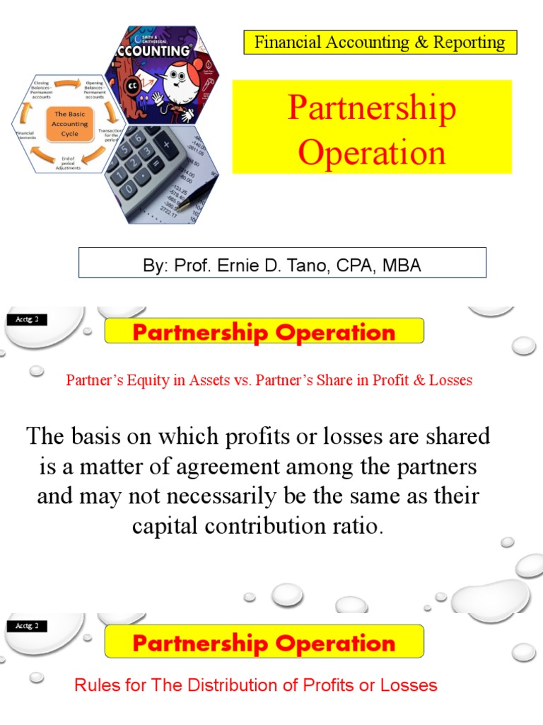 Partnership Profit Distribution Guide | PDF | Partnership | Salary