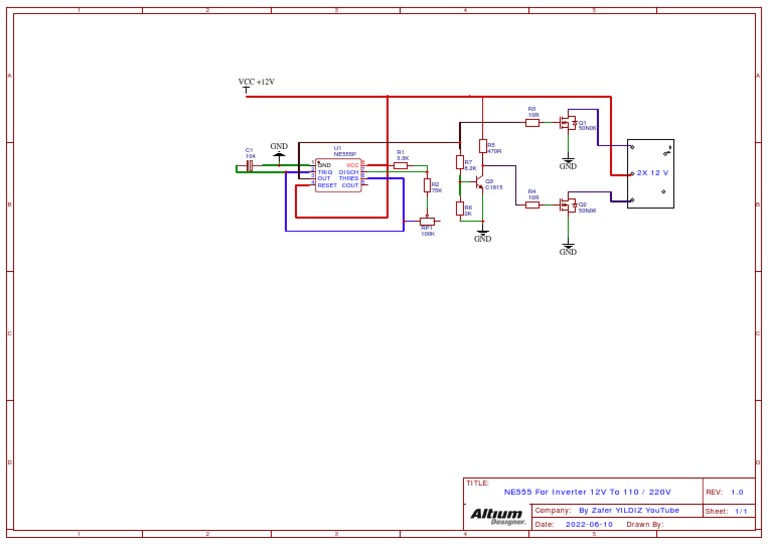 Schematic - NE555 For Inverter 12V To 110 - 220V 60 - 50 HZ - 2022-06 ...