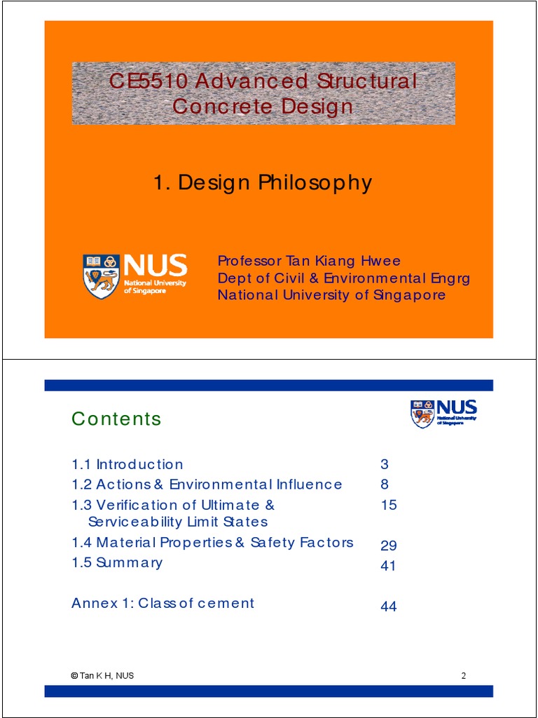 1 Design Philosophy 2016 Pdf Concrete Strength Of Materials