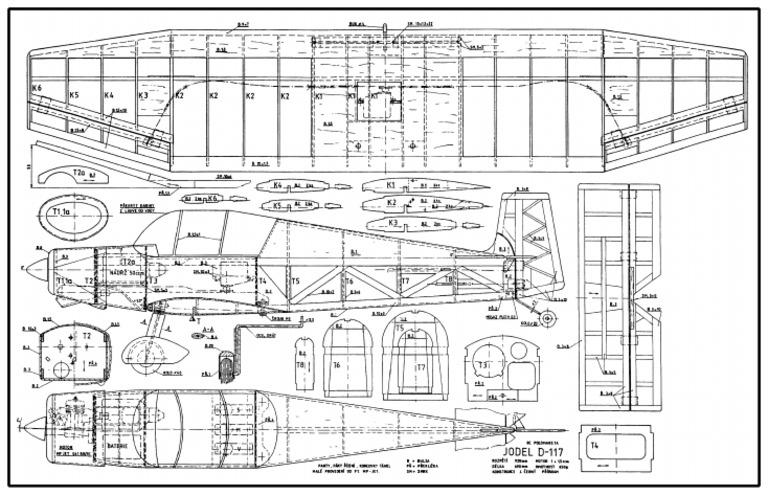 JODEL D 117 - 1 Drawing | PDF