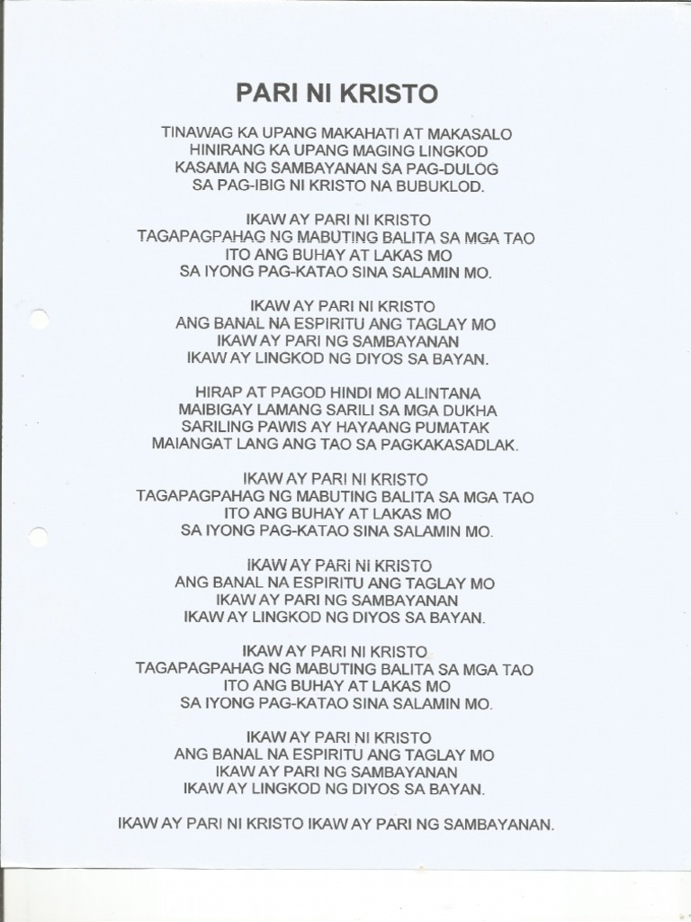 Pari Ni Kristo | PDF