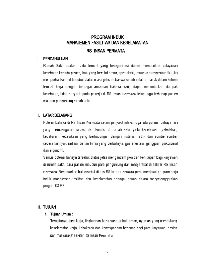 Program Induk MFK | PDF | Kesehatan Holistik | Sains & Matematika