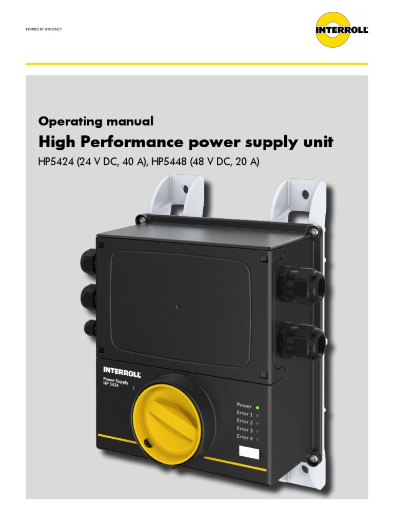 High Performance Power Supply Unit: Operating Manual | PDF | Power ...