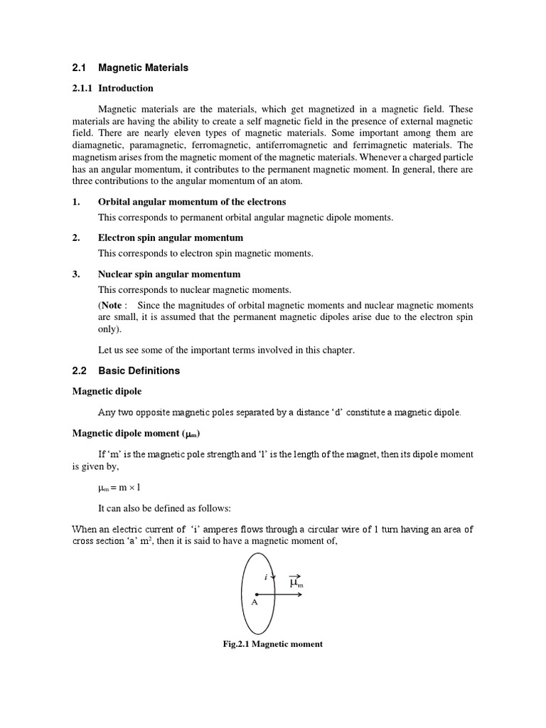 Module II Notes | PDF | Magnetic Field | Magnetism
